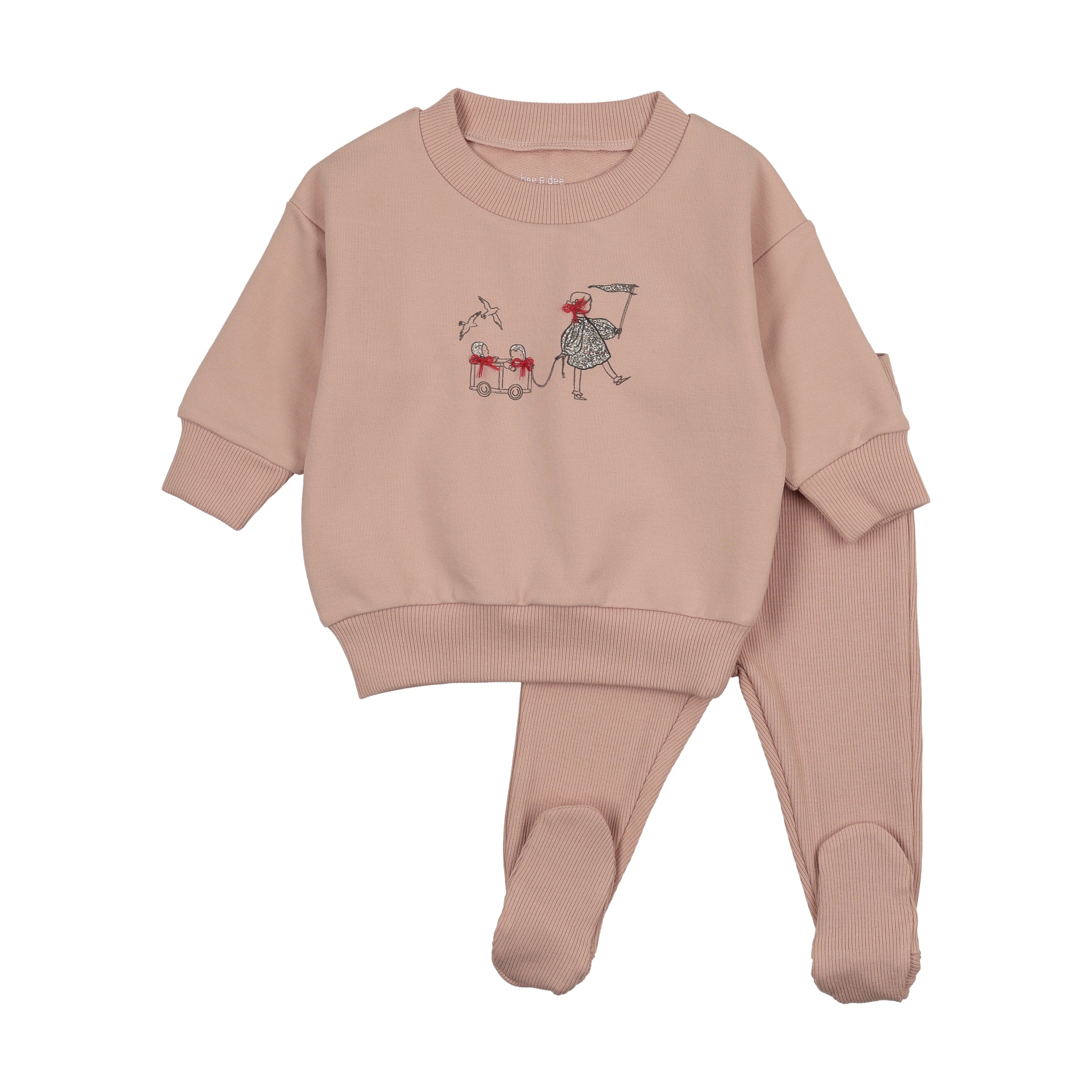 Bee And Dee Petal Promenade 2pc Set – flamingobabychild