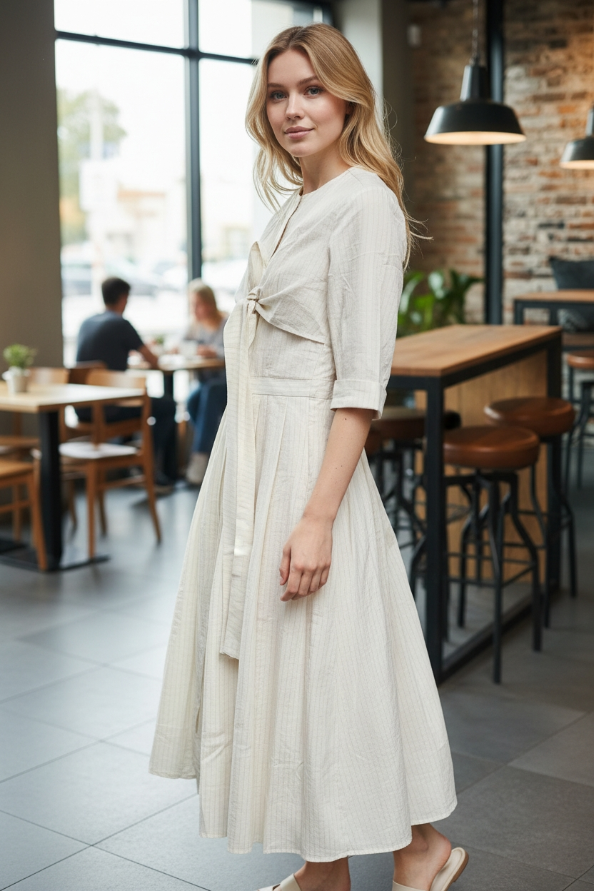 Soir Ivory Allison Dress – flamingobabychild